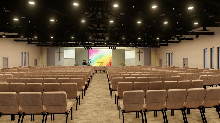 Multipurpose Church Design | Worship | Preferred-Seating.com